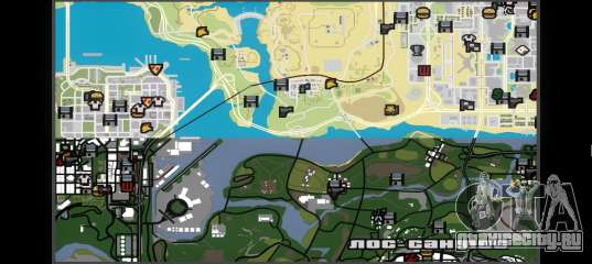 GTA V atlas map для GTA San Andreas